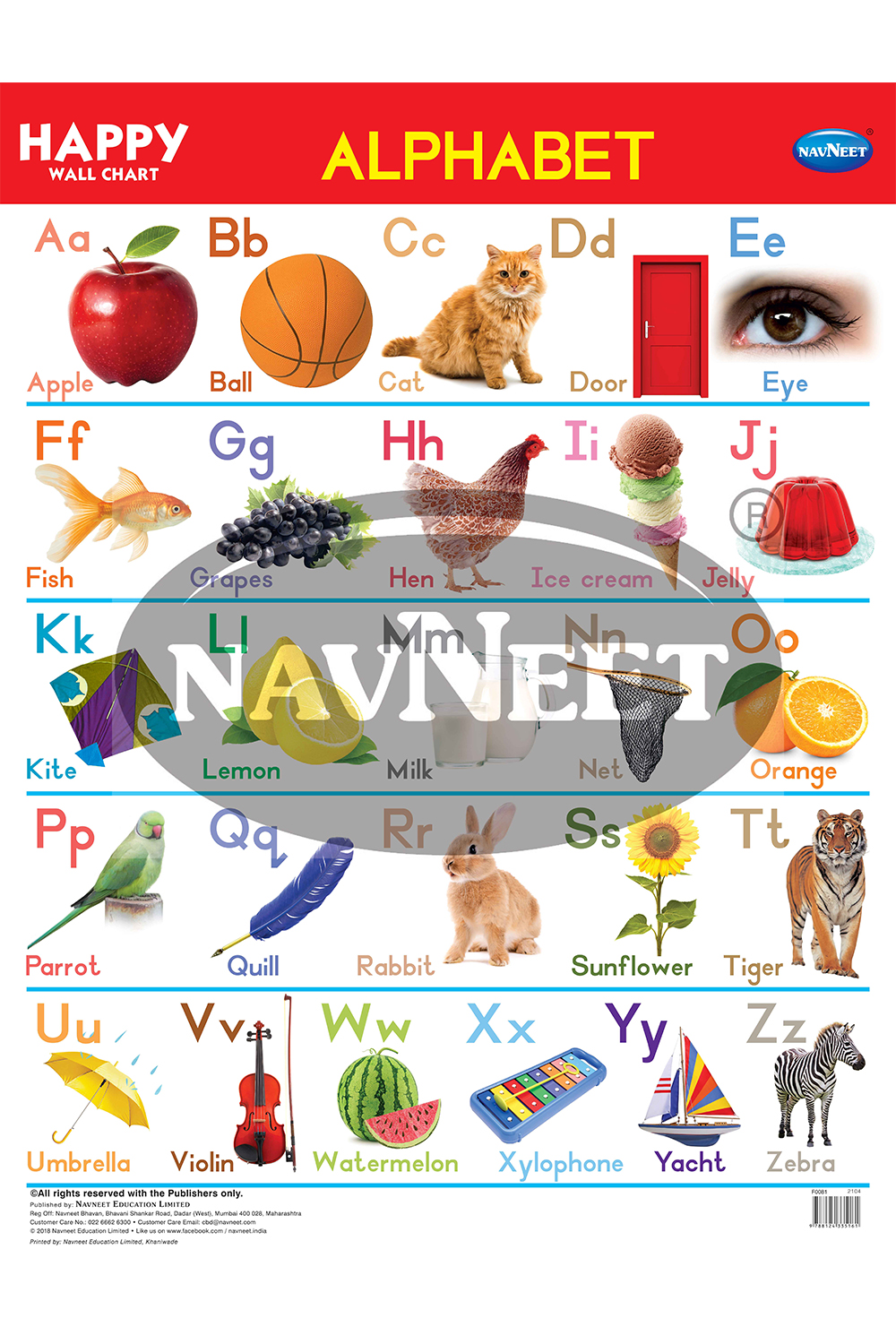 HAPPY WALL CHART ALPHABET - Navneet Education Limited