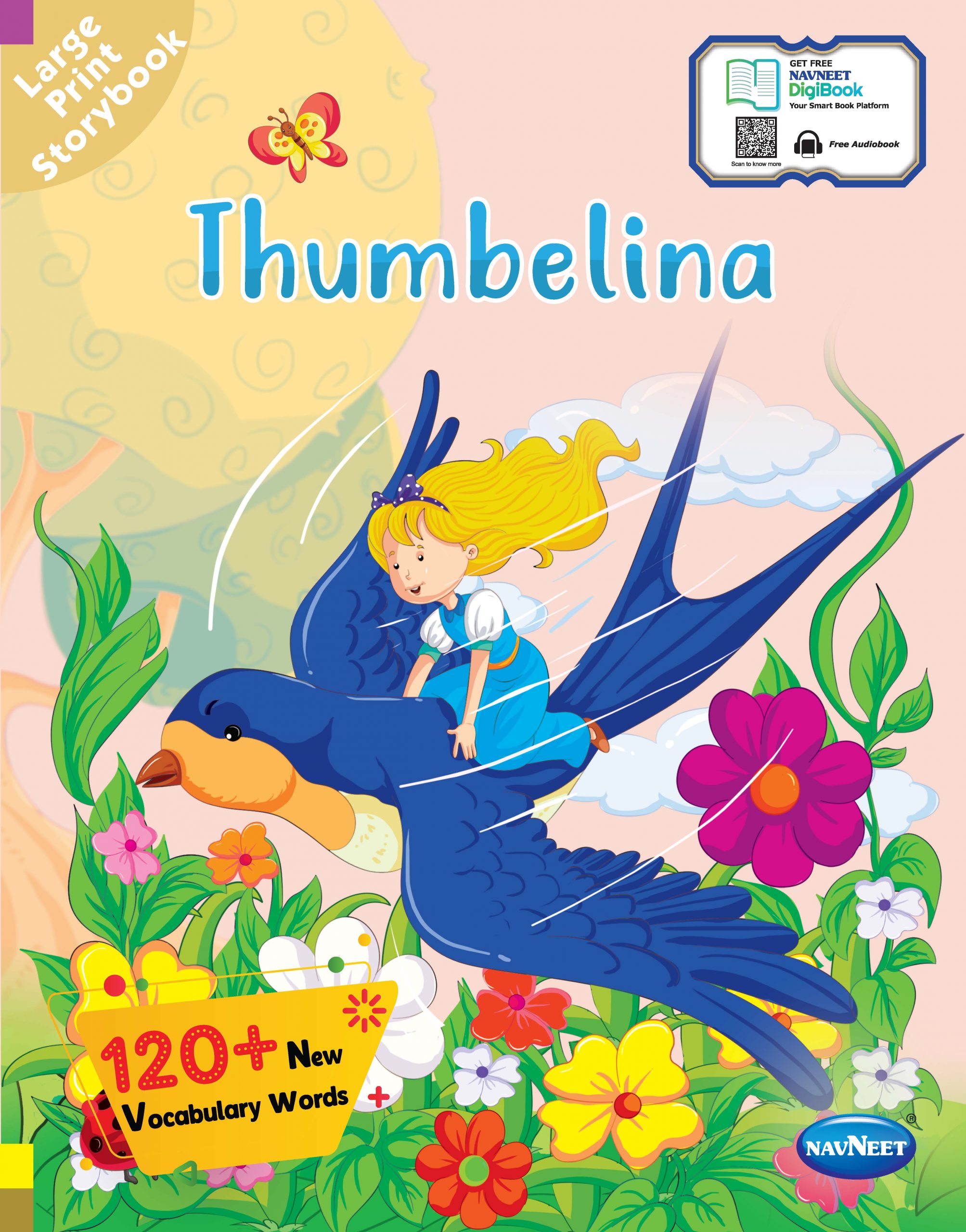 Large Print Story Book Thumbelina - Navneet Education Limited