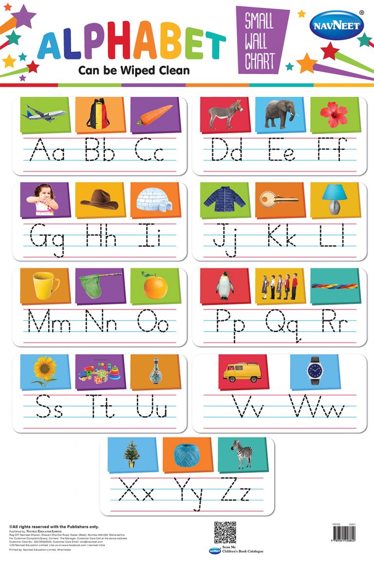 Small Wall Chart : Alphabet - Navneet Education Limited