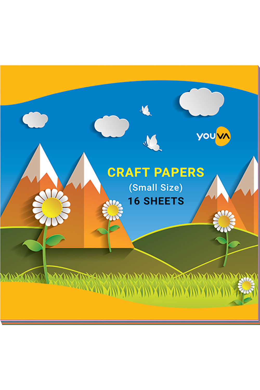 Navneet Youva | Craft Paper | Small Size 15 x 15 cm | 16 Sheets ...