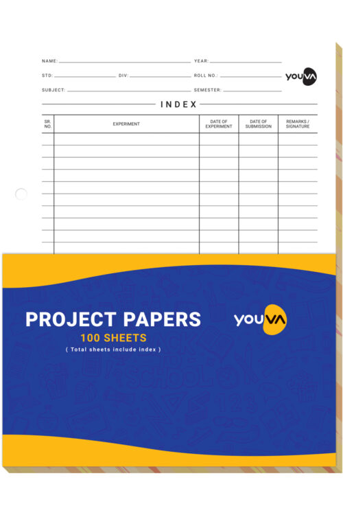 Navneet Youva | Project Paper | 22cm x 28cm | 1 Side Ruled / 1 Side ...